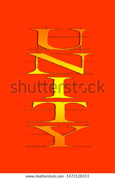 Unity Red Text Quote Design Background Stock Illustration 1473128351 ...