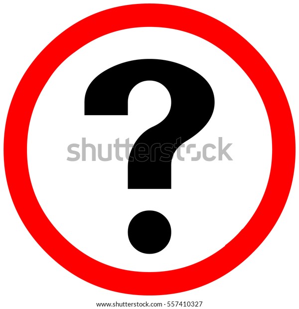 Unknown Danger Warning Sign Red Circle Stock Illustration 557410327 ...