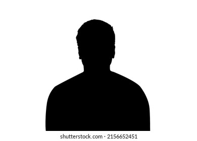 Unknown Male Person Silhouette Isolated On Stock Illustration ... Unknown Male Person Silhouette Isolated On Stock Illustration ...