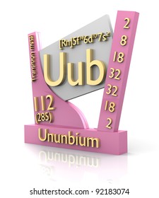 Ununbium Form Periodic Table Elements 3d Stock Illustration 92183074 ...