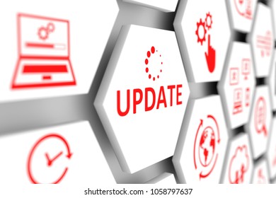 Update Concept Cell Blurred Background 3d Stock Illustration 1058797637 ...