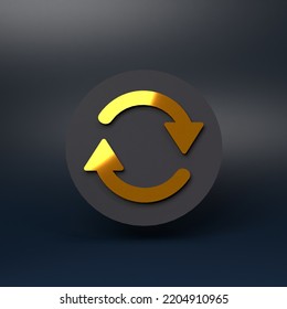 Update Icon 3d Render Illustration Stock Illustration 2204910965 ...