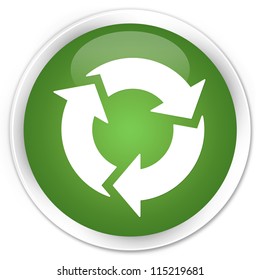 Arrows Circle Vector Green Round Icon: vector de stock (libre de ...