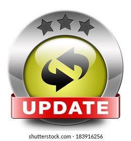Update Software Now Here Latest Newest Stock Illustration 183916256