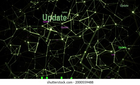 Update Text Against Network Background Stock Illustration 2000559488 ...