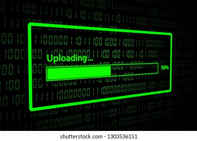 Upload Progress Bar Closeup Process Upload Stock Illustration ...