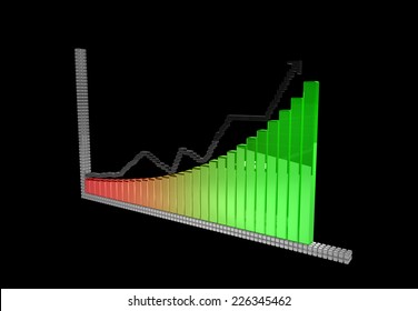 Upside Graph Symbol 3d Pixels 스톡 일러스트 226345468 | Shutterstock