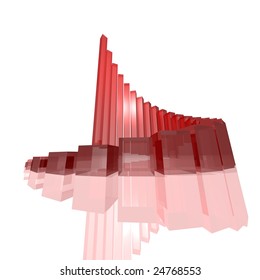 Upward Chart 3d Stock Illustration 24768553 | Shutterstock