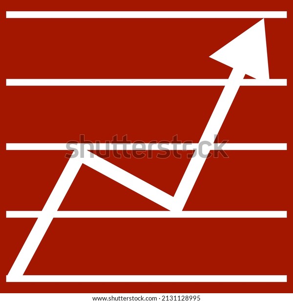 Upward Graph Infographics Column Chart Having Stock Illustration ...