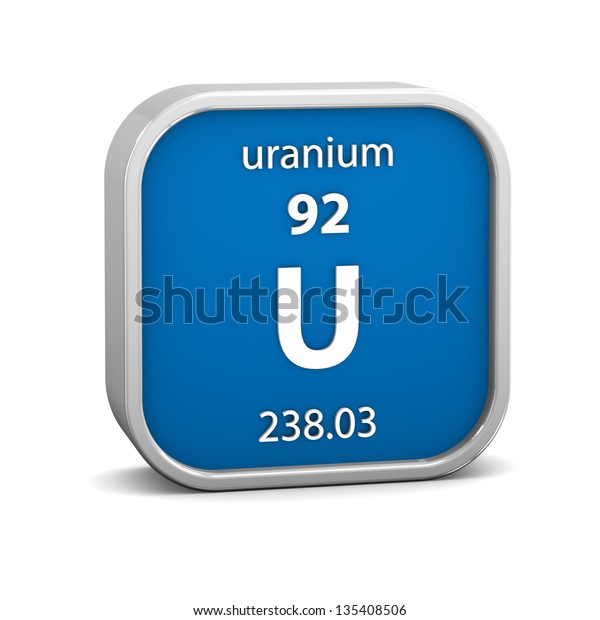Uranium Material On Periodic Table Part Stock Illustration 135408506