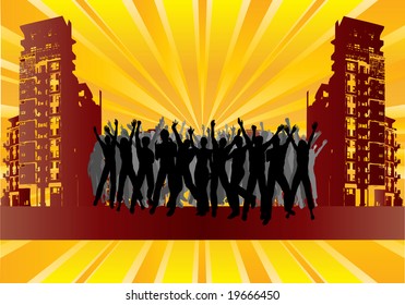Urban Dance Background 库存插图 19666450 | Shutterstock