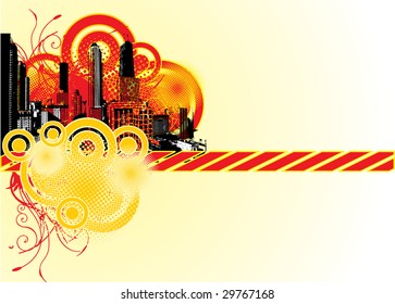 Urban Style Background Editable Version Portfolio Stock Illustration ...