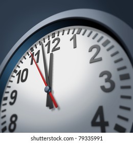 Urgency Clock Symbol Wall Timer Representing Stock Illustration 79335991