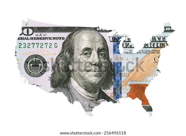 Us Dollar Map Stock Illustration 256496518 | Shutterstock