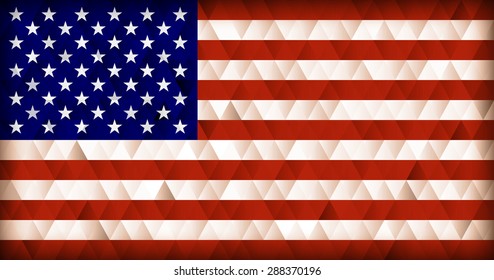 Usa Flag Triangle Background Stock Illustration 288370196 | Shutterstock