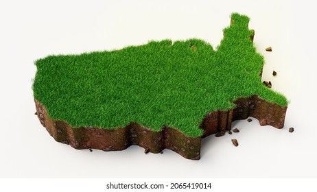 Usa Map Grass Ground Texture America Stock Illustration 2065419014 ...