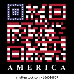 Usa Qr Code Stock Illustration 666016909 | Shutterstock