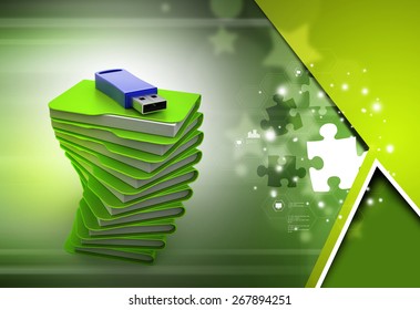 Usb Drive File Folder Stock Illustration 267894251 | Shutterstock