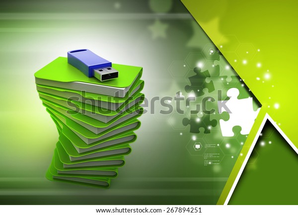 Usb Drive File Folder Stock Illustration 267894251 | Shutterstock