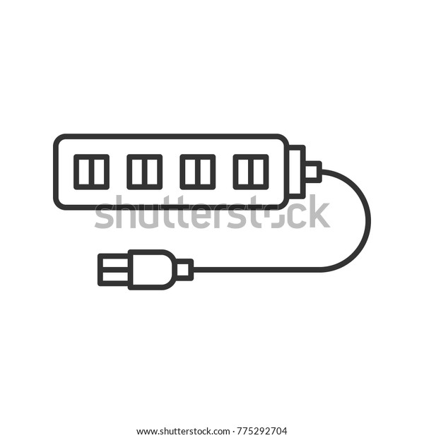 「Usb Hub Linear Icon Thin Line」のイラスト素材 775292704 | Shutterstock