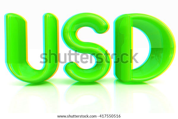 Usd 3d Text On White Background Stock Illustration 417550516 | Shutterstock