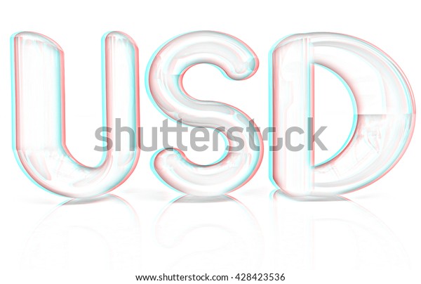 Usd 3d Text On White Background Stock Illustration 428423536 | Shutterstock