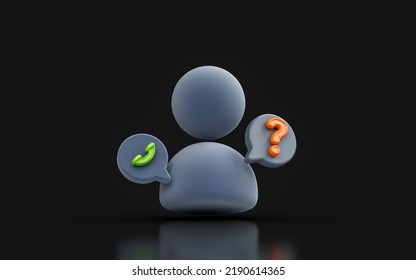User Call Question Mark Sign On Stock Illustration 2190614365 ...