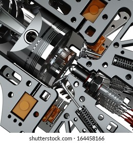 V8 Car Engine Background High Resolution Stock Illustration 164458166 ...