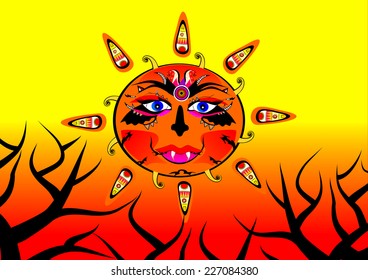 Day Dead Dia De Los Muertos Stock Vector (Royalty Free) 1461424130 ...
