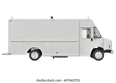Van Car White Lorry Side View Stock Illustration 697463755 | Shutterstock