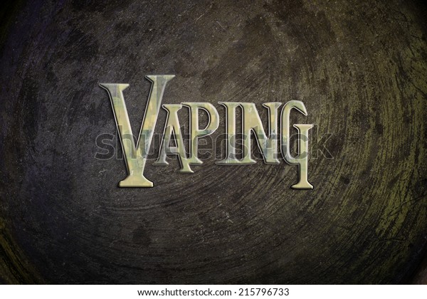 Vaping Concept Text On Background Stock Illustration 215796733
