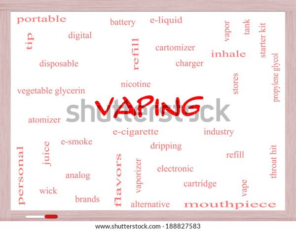 Vaping Word Cloud Concept On Whiteboard 스톡 일러스트 188827583 | Shutterstock