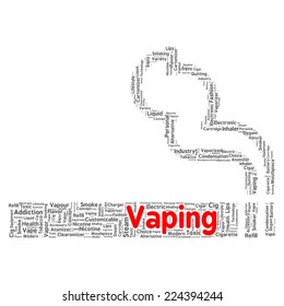 Vaping Word Cloud Shape Concept Stock Illustration 224394244 | Shutterstock