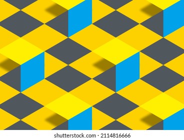 Variations Square Shapes Three Different Colors Stock Illustration ...