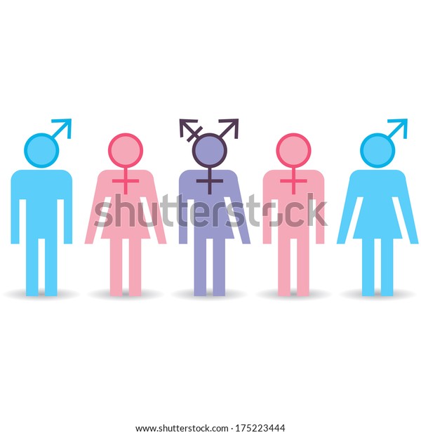 Various Gender Identities Set Different Icons Stock Illustration ...