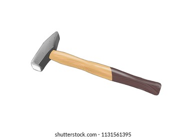 Hammer Isolated Over White Background Stock Photo (Edit Now) 77979376