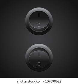 Vector Circle Toggle Power Switches: เวกเตอร์สต็อก (ปลอดค่าลิขสิทธิ์ ...