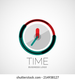 Vector Clock Time Company Logo Design Stock Illustration 214938127 ...