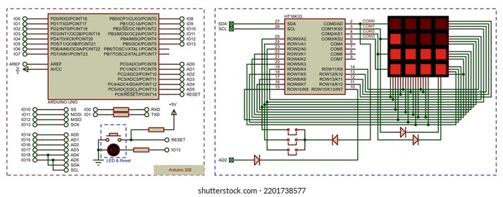 Vector Diagram Electronic Device On Arduino Stock Illustration 2201738577 Shutterstock