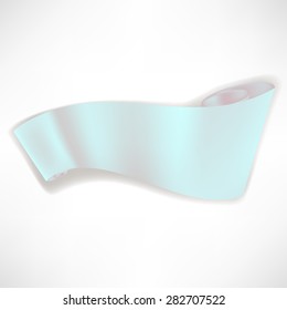 Vector Green Paper Scroll Isolated On Stock Illustration 282707522 ...