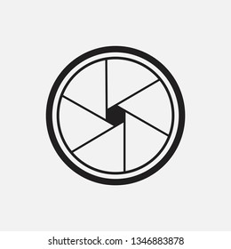Vector Illustration Camera Shutter Isolated On Stock Illustration ...