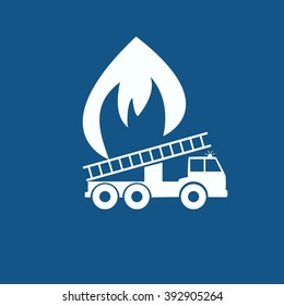 Vector Illustration Fire Engine Stock Illustration 392905264 | Shutterstock