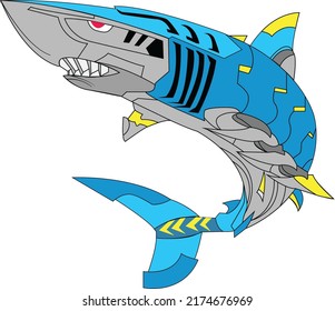 678 Robot shark image Images, Stock Photos & Vectors | Shutterstock