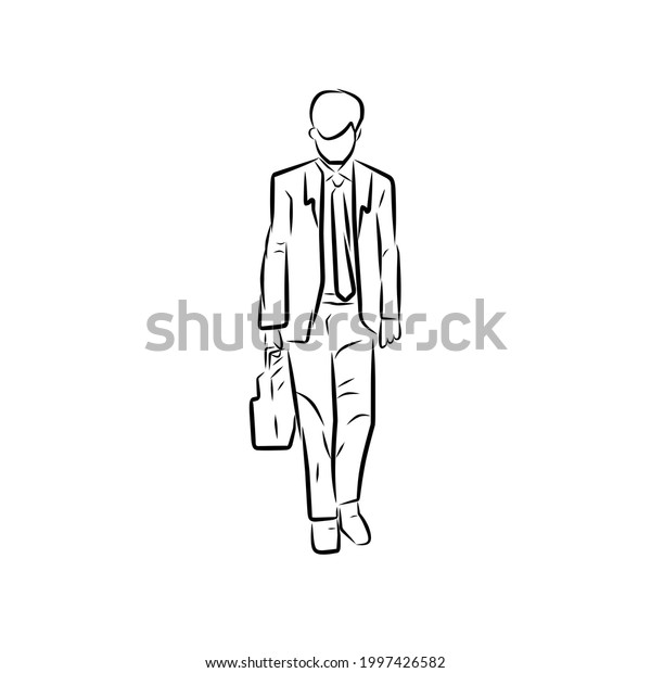 Vector Line Drawing Design Form Office Stock Illustration 1997426582 ...