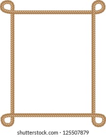 Vector Rope Border On White Stock Illustration 125507879 | Shutterstock