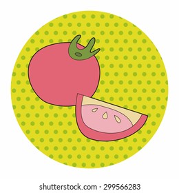 Vegetable Theme Tomato Elements Stock Illustration 299566283 | Shutterstock