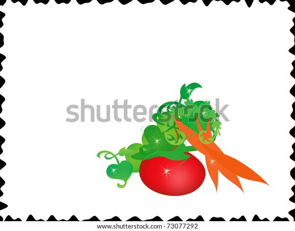 Vegetables Text Box Stock Illustration 73077292 | Shutterstock