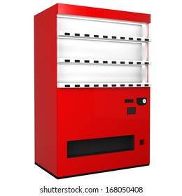 Red Vending Machine Front View Isolated Stock Illustration 441394516