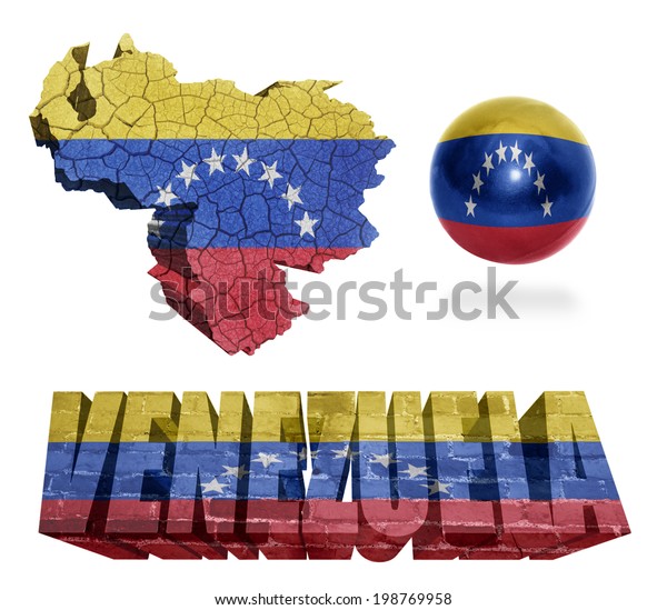 Venezuela Flag Map Different Styles Different Stock Illustration ...