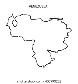 High Detailed Vector Map Contour Venezuela 库存矢量图（免版税）167584262 ...